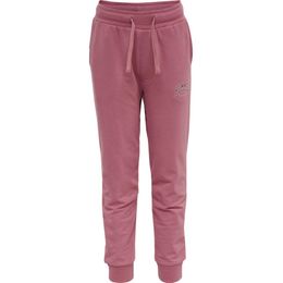 Hummel Hose Jungen Gr&ouml;&szlig;e 128 ros&eacute; / bordeaux / wei&szlig;