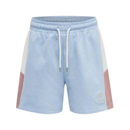 Hummel Sporthose 'CALIDA' M&auml;dchen Gr&ouml;&szlig;e 140 creme / hellblau / grau / pink