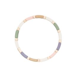 A&C Oslo &ndash; Nordic Design Jewellery Armband 'Enamel Tiles' Damen Gr&ouml;&szlig;e One Size enzian / cappuccino / tanne / wei&szlig;