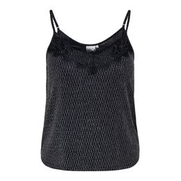 Only Carmakoma Top 'CARCAROL' Damen Gr&ouml;&szlig;e XXXL/4XL schwarz / silber