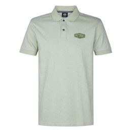 PETROL INDUSTRIES Poloshirt 'Sunset' Herren Gr&ouml;&szlig;e M khaki / pastellgr&uuml;n