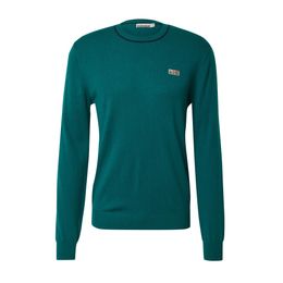 Napapijri Pullover 'DONORI C 4' Herren Gr&ouml;&szlig;e S hellbeige / smaragd / rot / schwarz