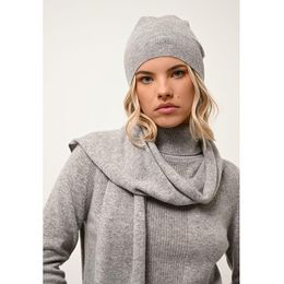 Just Cashmere Kaschmir-M&uuml;tze "Ginger" in Grau - 52% | Damen-muetzen-caps