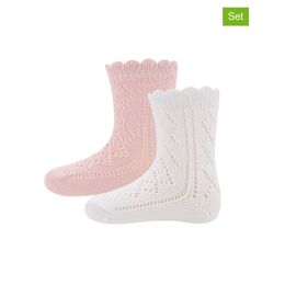 Ewers 2er-Set: Socken in Rosa/ Wei&szlig; - 47% | Gr&ouml;&szlig;e 31-34 | Babysocken-strumpfhosen