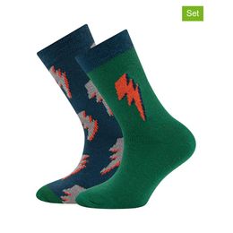 Ewers 2er-Set: Socken in Gr&uuml;n/ Dunkelblau - 33% | Gr&ouml;&szlig;e 39-42 | Babysocken-strumpfhosen