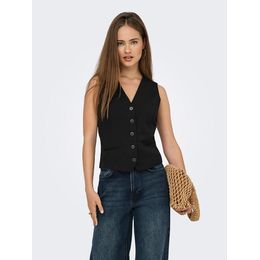 Only Weste in Schwarz - 54% | Gr&ouml;&szlig;e 38 | Damenjacken