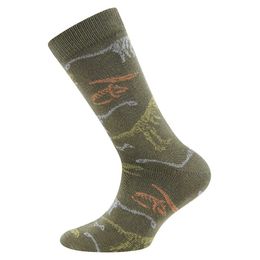 MaxiMo Socken "Dinos" in Khaki - 30% | Gr&ouml;&szlig;e 27-30 | Babysocken-strumpfhosen