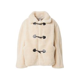Topshop Mantel Damen Gr&ouml;&szlig;e L creme / schwarz Wintermantel