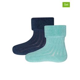 Ewers 4er-Set: Socken in Dunkelblau/ Mint - 52% | Gr&ouml;&szlig;e 18/19 | Babysocken-strumpfhosen