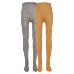 Ewers 2er-Set: Strumpfhose in Grau/ Gelb - 39% | Gr&ouml;&szlig;e 98 | Kinder-socken-strumpfhosen