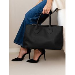 Lia Biassoni Leder-Shopper in Schwarz - (B)42 x (H)29 x (T)15 cm - 79% | Damen-taschen