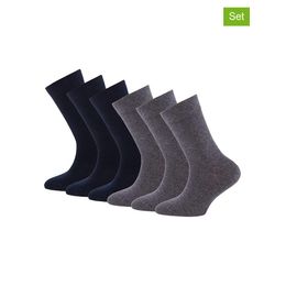 Ewers 6er-Set: Socken in Dunkelgrau/ Dunkelblau - 39% | Gr&ouml;&szlig;e 23-26 | Babysocken-strumpfhosen