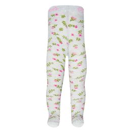Ewers Strumpfhose in Creme/ Bunt - 38% | Gr&ouml;&szlig;e 110 | Babysocken-strumpfhosen