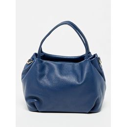 Victor & Hugo Paris Leder-Henkeltasche "Mao" in Blau - (B)24 x (H)19 x (T)13 cm - 72% | Damen-taschen