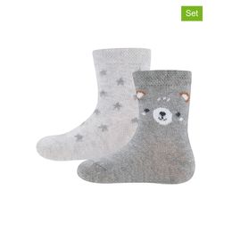 Ewers 2er-Set: Socken in Grau - 41% | Gr&ouml;&szlig;e 18/19 | Babysocken-strumpfhosen
