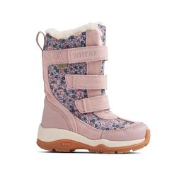 Wheat Leder-Winterboots "Airy Tex" in Rosa/ Blau - 55% | Gr&ouml;&szlig;e 24 | Kinderstiefel
