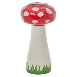 Rice Vase in Rot/ Creme - (H)30 x &Oslash; 15 cm - 46% | Kerzen-vasen