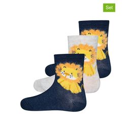 Ewers 3er-Set: Socken in Dunkelblau/ Beige - 43% | Gr&ouml;&szlig;e 17/18 | Babysocken-strumpfhosen