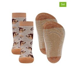 Ewers 2er-Set: Socken in Hellbraun - 41% | Gr&ouml;&szlig;e 19/20 | Babysocken-strumpfhosen