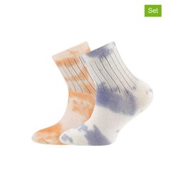 Ewers 2er-Set: Socken "Batik" in Orange/Lila - 39% | Gr&ouml;&szlig;e 35-38 | Babysocken-strumpfhosen