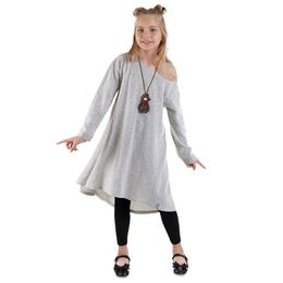 Denokids Kleid in Hellgrau - 56% | Gr&ouml;&szlig;e 116 | Kinderkleider