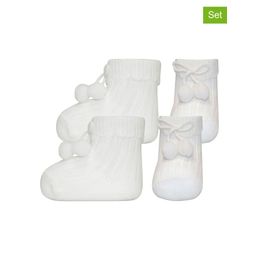 Ewers 2er-Set: Babysocken in Wei&szlig; - 34% | Babysocken-strumpfhosen