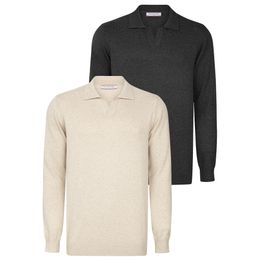 Felix Hardy Pullover Herren Gr&ouml;&szlig;e XXL beige / anthrazit