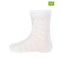 Ewers 2er-Set: Socken in Wei&szlig; - 53% | Gr&ouml;&szlig;e 18/19 | Babysocken-strumpfhosen