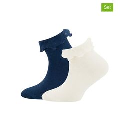 Ewers 2er-Set: Socken in Dunkelblau/ Creme - 47% | Gr&ouml;&szlig;e 31-34 | Babysocken-strumpfhosen