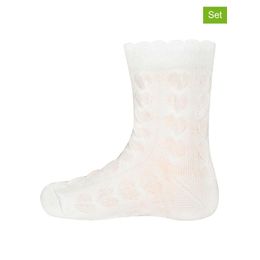 Ewers 2er-Set: Socken in Wei&szlig; - 41% | Gr&ouml;&szlig;e 18/19 | Babysocken-strumpfhosen
