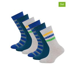 Ewers 6er-Set: Socken in Blau/ Grau - 41% | Gr&ouml;&szlig;e 31-34 | Babysocken-strumpfhosen