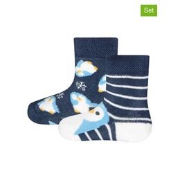 Ewers 2er-Set: Thermo-Socken in Dunkelblau - 13% | Gr&ouml;&szlig;e 16/17 | Babysocken-strumpfhosen
