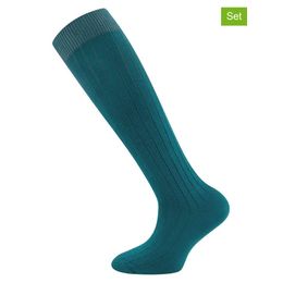 Ewers 2er-Set: Kniestr&uuml;mpfe in Blau - 37% | Gr&ouml;&szlig;e 19-22 | Babysocken-strumpfhosen