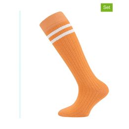 Ewers 2er-Set: Kniestr&uuml;mpfe in Orange - 46% | Gr&ouml;&szlig;e 27-30 | Babysocken-strumpfhosen