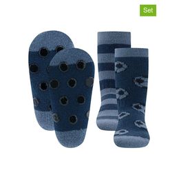 Ewers 2er-Set: ABS-Socken in Blau - 50% | Gr&ouml;&szlig;e 23-26 | Babysocken-strumpfhosen
