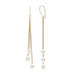 Pearline Gold-Ohrh&auml;nger mit Perlen - 79% | Schmuck