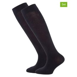 Ewers 2er-Set: Kniestr&uuml;mpfe in Schwarz - 38% | Gr&ouml;&szlig;e 27-30 | Babysocken-strumpfhosen