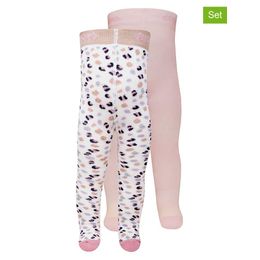 Ewers 2er-Set: Strumpfhosen in Rosa/ Wei&szlig; - 42% | Gr&ouml;&szlig;e 80 | Babysocken-strumpfhosen