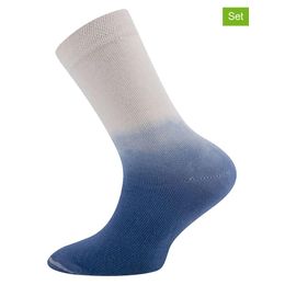 Ewers 2er-Set: Socken in Wei&szlig;/ Dunkelblau/ Orange - 39% | Gr&ouml;&szlig;e 27-30 | Kinder-socken-strumpfhosen