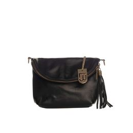 Lucca Baldi Leder-Umh&auml;ngetasche "Cetona" in Schwarz - (B)24 x (H)18 x (T)4 cm - 74% | Damen-taschen