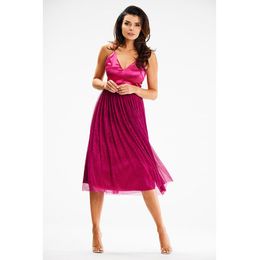 Awama Kleid in Fuchsia - 84% | Gr&ouml;&szlig;e S | Damen-kleider