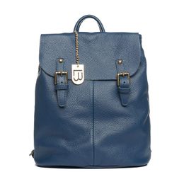 Lucca Baldi Leder-Rucksack "Montichiari" in Dunkelblau - (B)31 x (H)37 x (T)15 cm - 73% | Damen-taschen