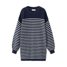 Mango Kids Kleid 'SASKI' M&auml;dchen Gr&ouml;&szlig;e 140 navy / wei&szlig;