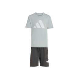 adidas Sportswear Trainingsanzug Jungen Gr&ouml;&szlig;e 116 anthrazit / hellgrau