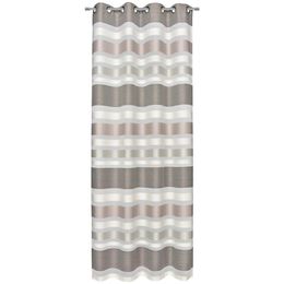 Esposa &Ouml;senschal Sophie, Taupe, Textil, Streifen, 135x245 cm, Voile, Wohntextilien, Gardinen & Vorh&auml;nge, Fertiggardinen, &Ouml;senschals