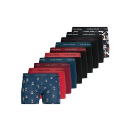 Jack & Jones Jack & Jones Boxershorts 'JACMurphy Skull' Herren Gr&ouml;&szlig;e XL dunkelblau / rot / dunkelrot / schwarz