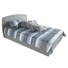 Westfalia Schlafkomfort Polsterbett mit Bettkasten grau Bezug Bett: Microfaser (100% Polyester);Bonnell-Federkernmatratze: Mischgewebe (51% Polyprophlen, 39% Polyester, 10% 