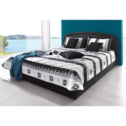 Westfalia Schlafkomfort Polsterbett mit Bettkasten schwarz Bezug Bett: Microfaser (100% Polyester);Bonnell-Federkernmatratze: Mischgewebe (51% Polyprophlen, 39% Polyester, 10