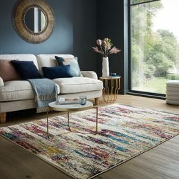 FLAIR RUGS Teppich &raquo;Refraction&laquo; rechteckig 8 mm H&ouml;he Abstraktes Teppich bunt Kunstfaser