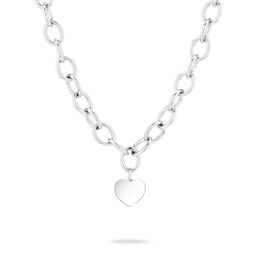 Liebeskind Berlin Damen Kette mit Anh&auml;nger &raquo;Schmuck Edelstahl My Heart Herz&laquo; silber